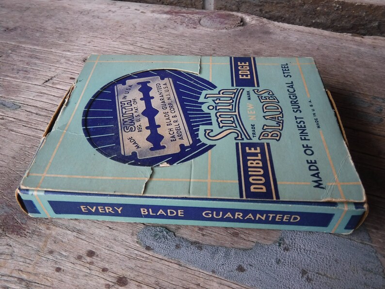 Vintage Smith Double Edge Store Display Box Razor Blades - Etsy