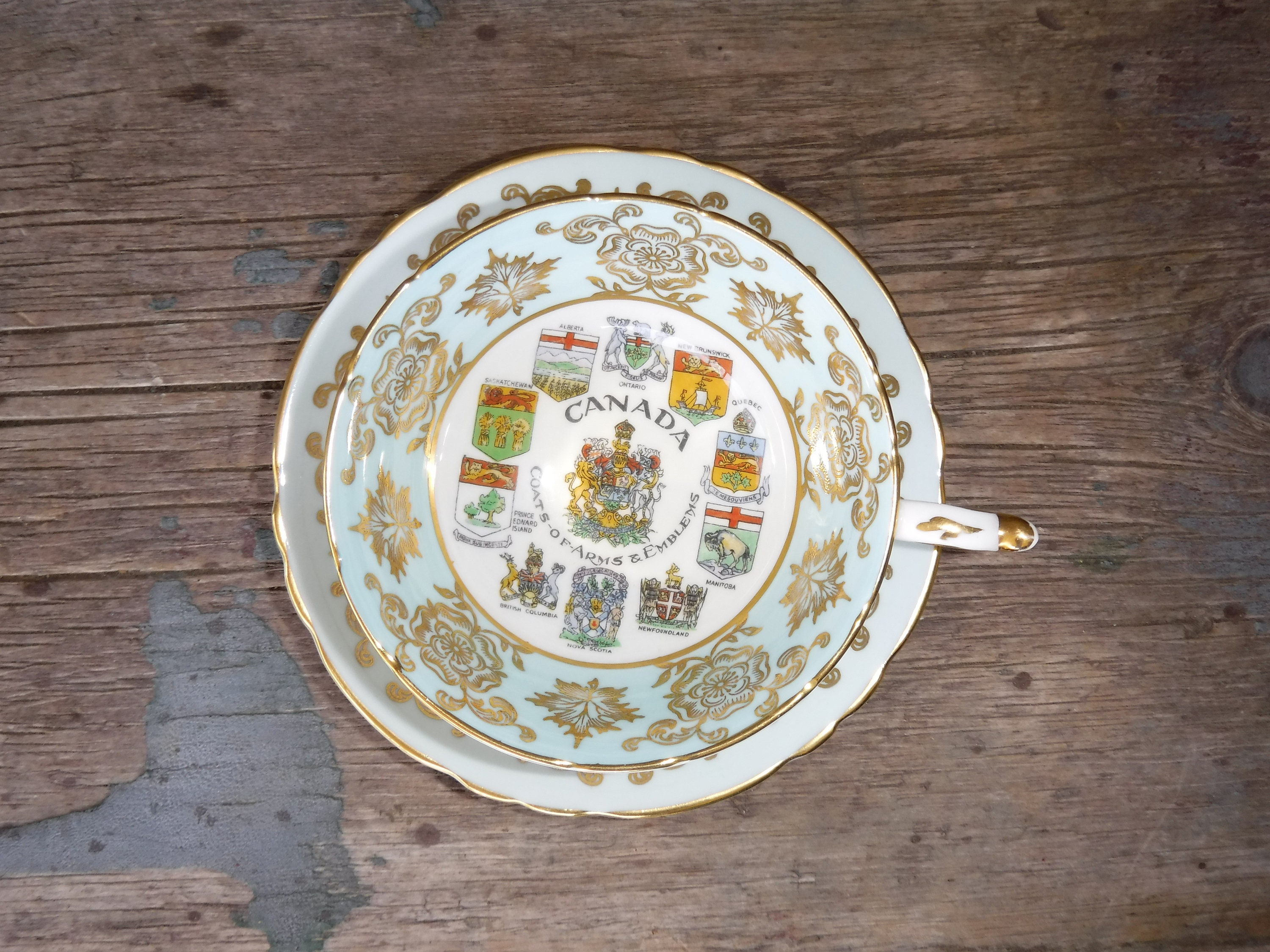 Vintage Paragon Coat of Arms & Emblems Canada Cup and - Etsy Canada