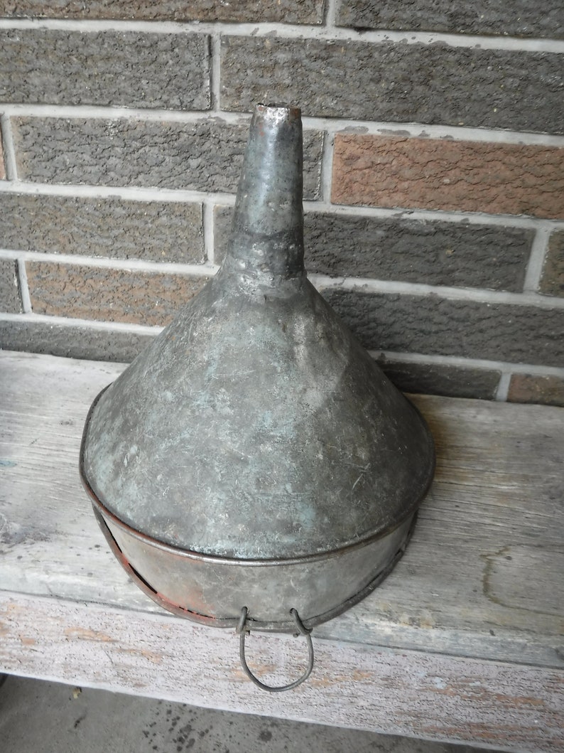 Vintage / Antique Metal Funnel - Etsy