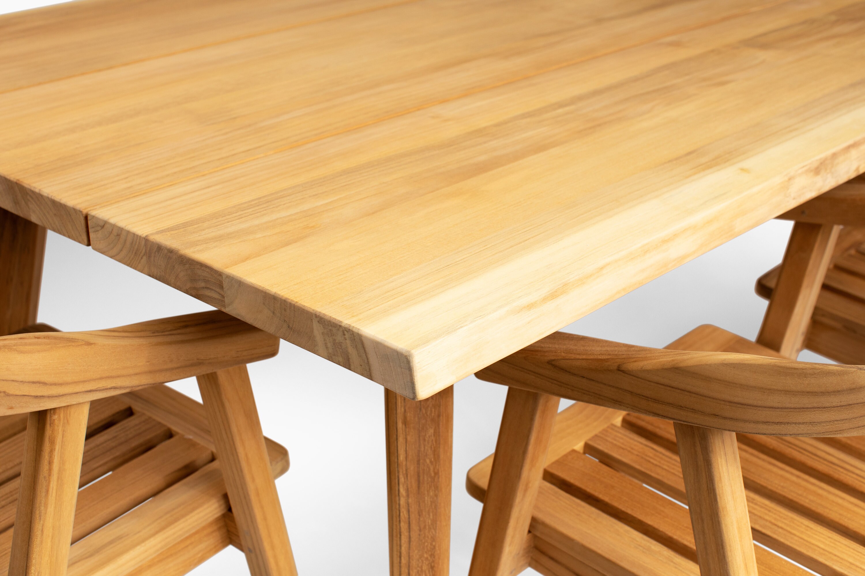 Lechair Live-edge Teak Dining Table - Etsy