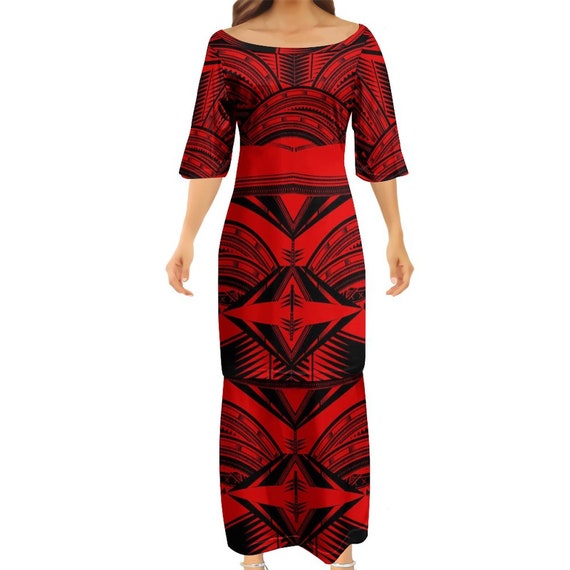 Red Puletasi Dresses