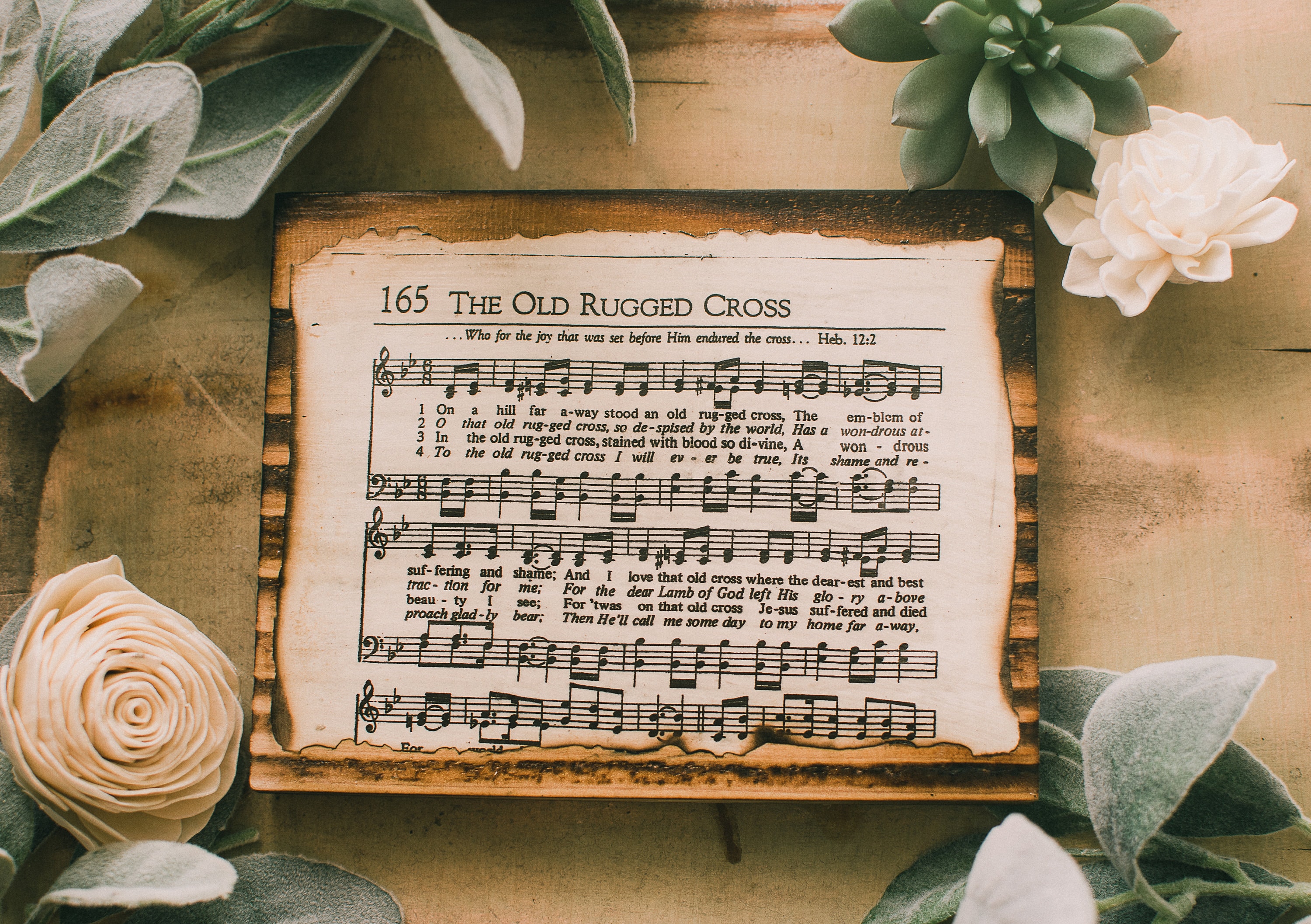 The Old Rugged Cross Sign Wall Decor Christian Signs Hymn | Etsy