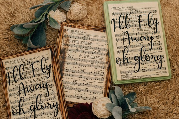 I'll Fly Away Sign Wall Decor Christian Signs Hymn | Etsy