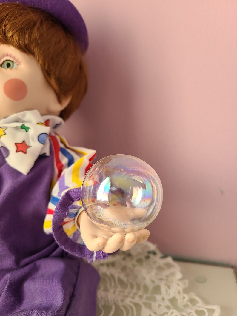 Bubbles, the Littlest Clown Porcelain Doll, Edwin M. Knowles Doll ...