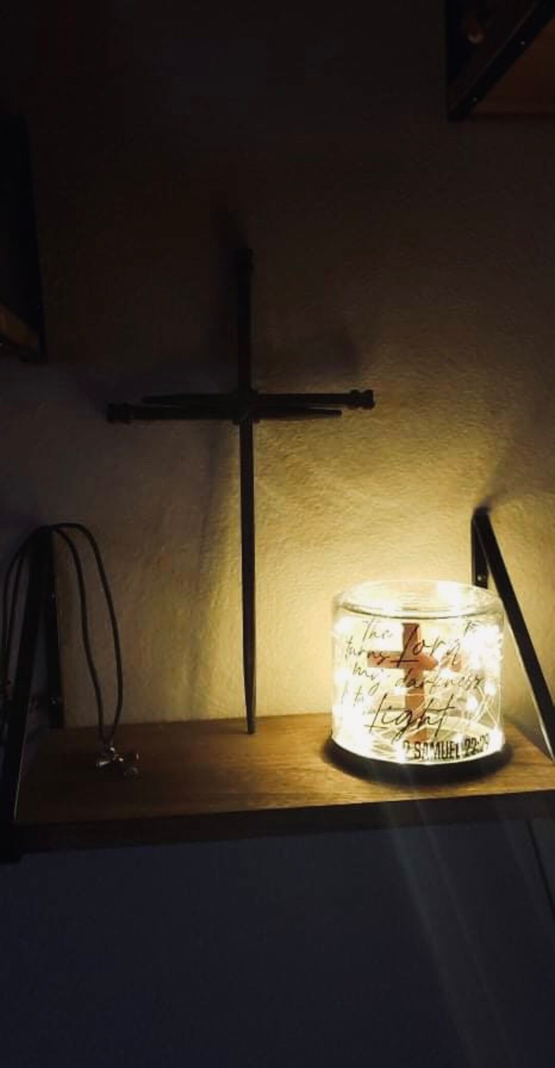 CUSTOM Bible Verse Scripture Cross Night Light - Etsy UK