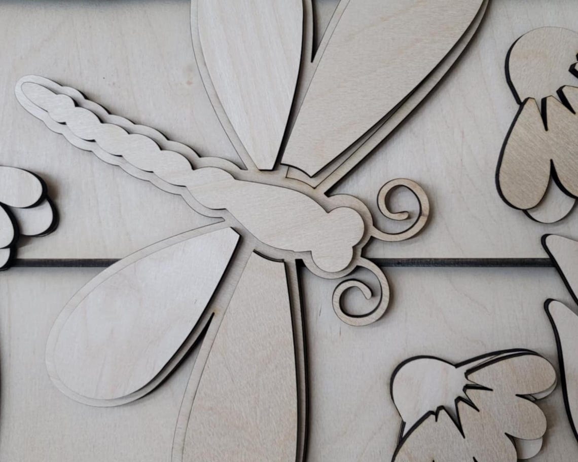 Dragonfly Decor, Dragonfly Welcome Sign, Spring Door Hanger, Blank ...