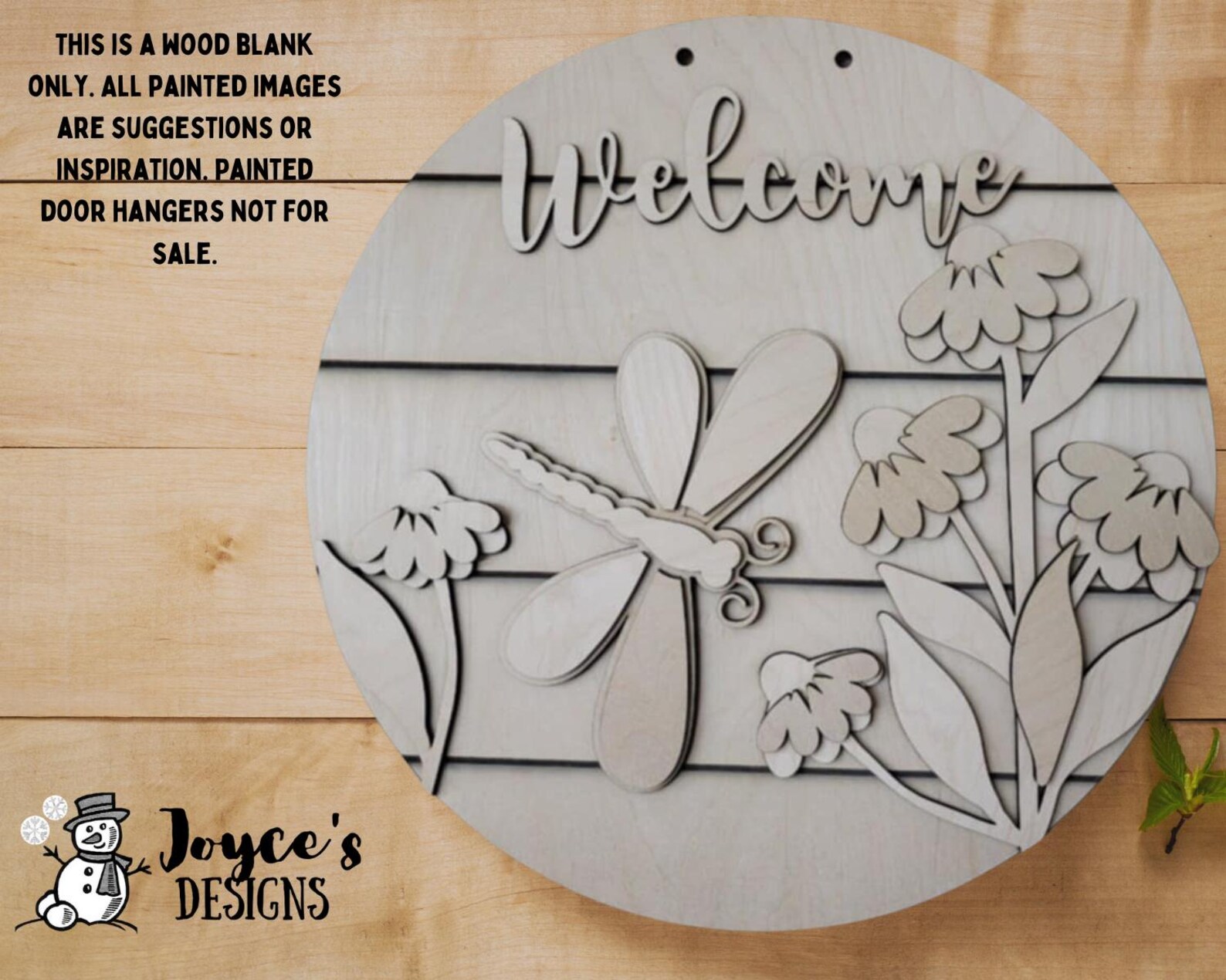 Dragonfly Decor, Dragonfly Welcome Sign, Spring Door Hanger, Blank ...