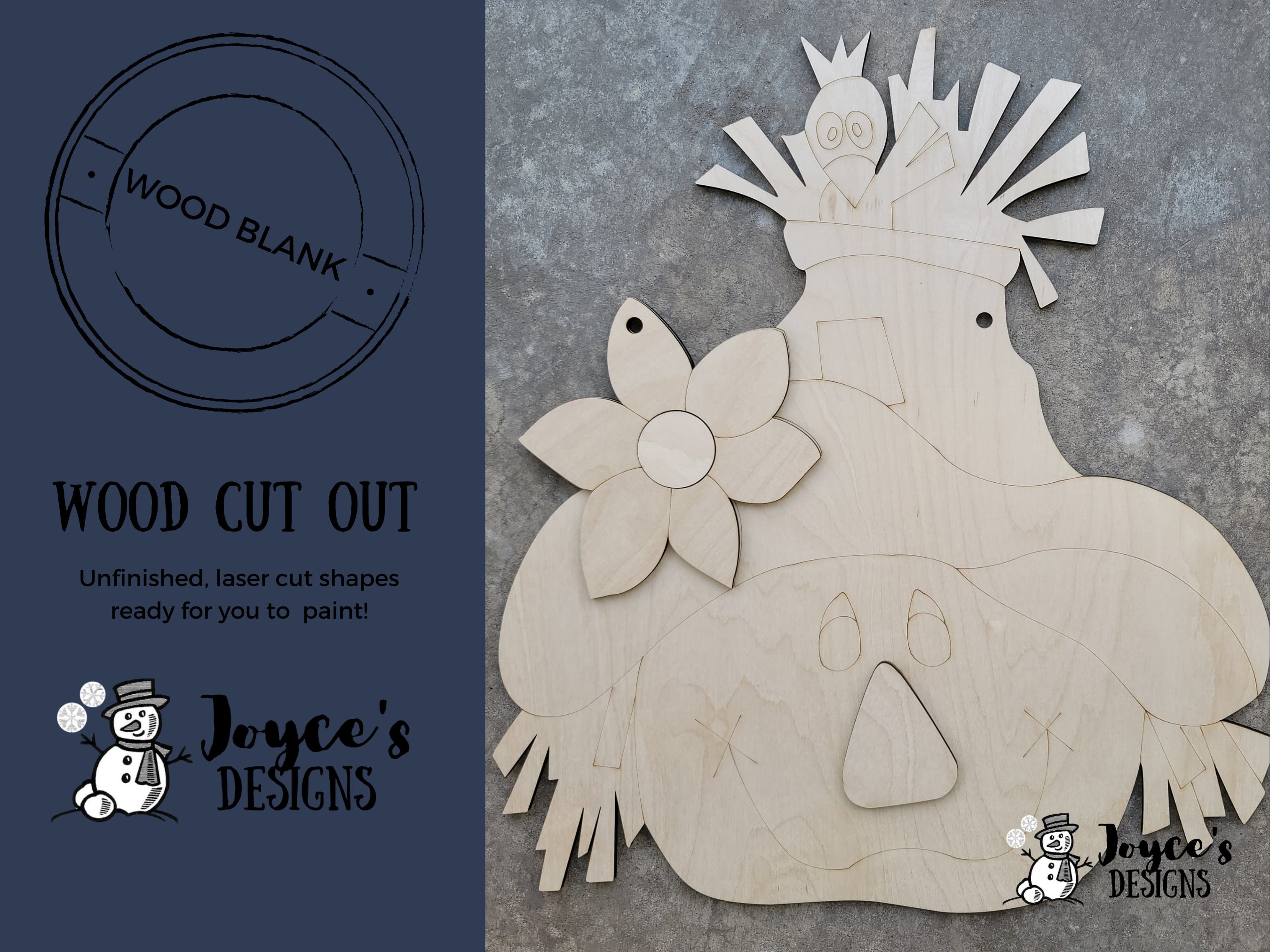 Cute Scarecrow, Scarecrow Sign, Fall Decor, Fall Doorhanger - Etsy