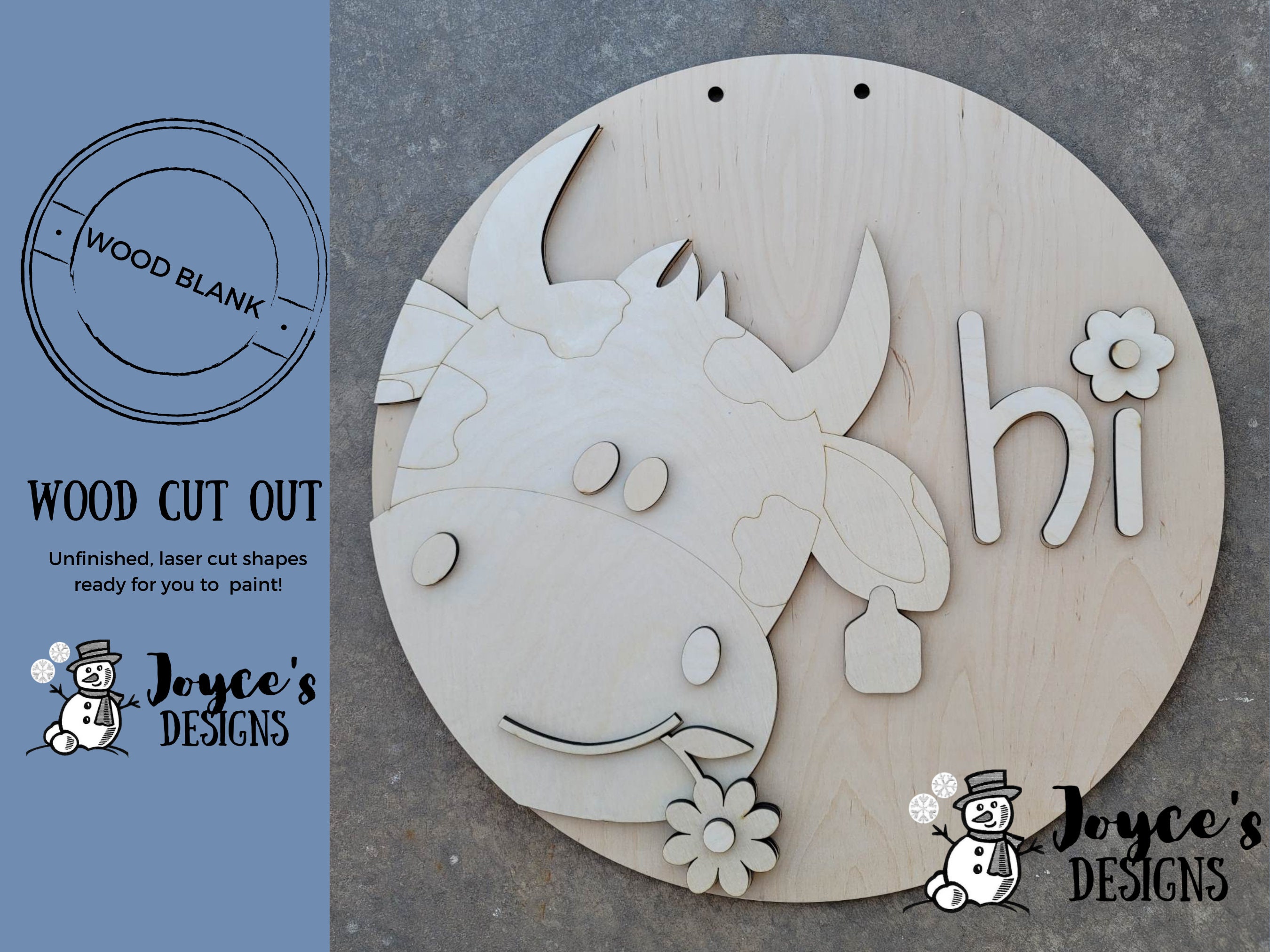 Cow Doorhanger, Cow Welcome Sign, Cow Lover, Cow Decor, Bessy Decor ...