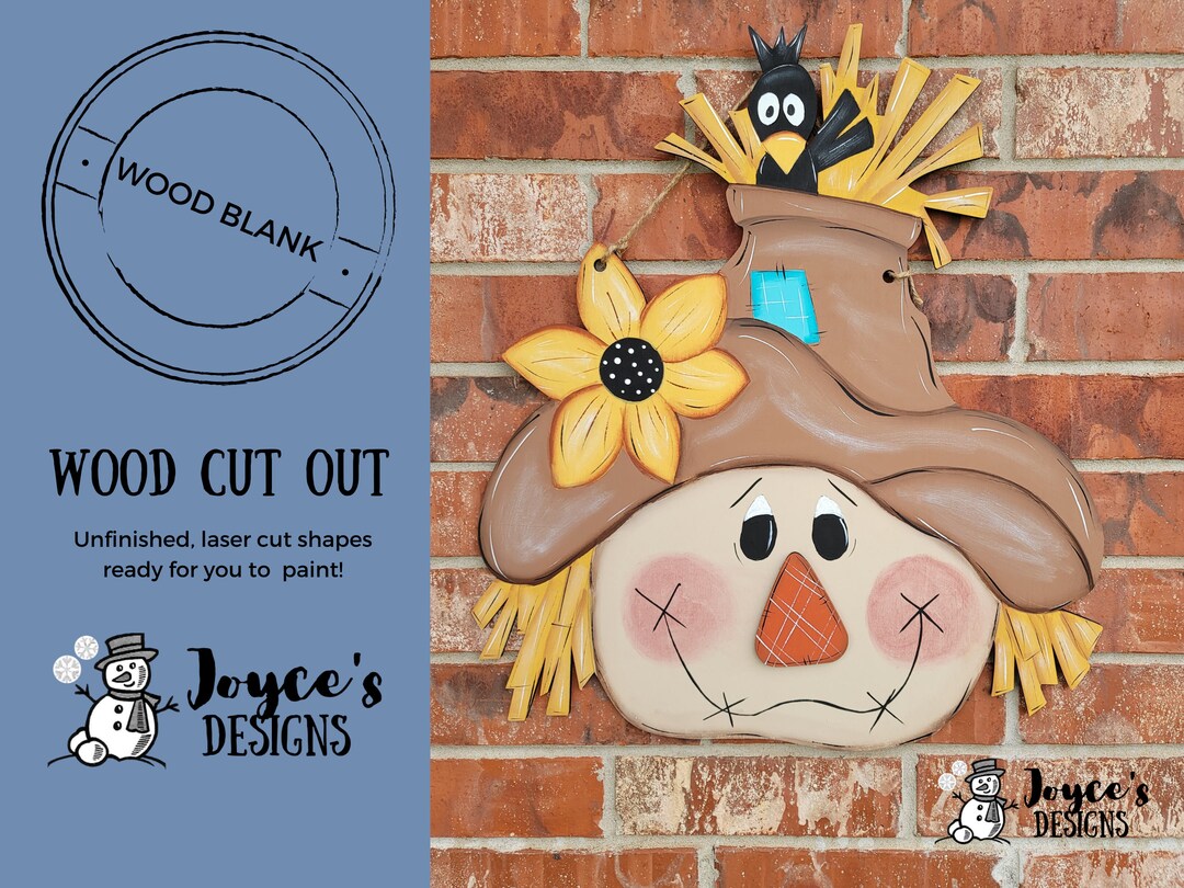 Cute Scarecrow, Scarecrow Sign, Fall Decor, Fall Doorhanger - Etsy