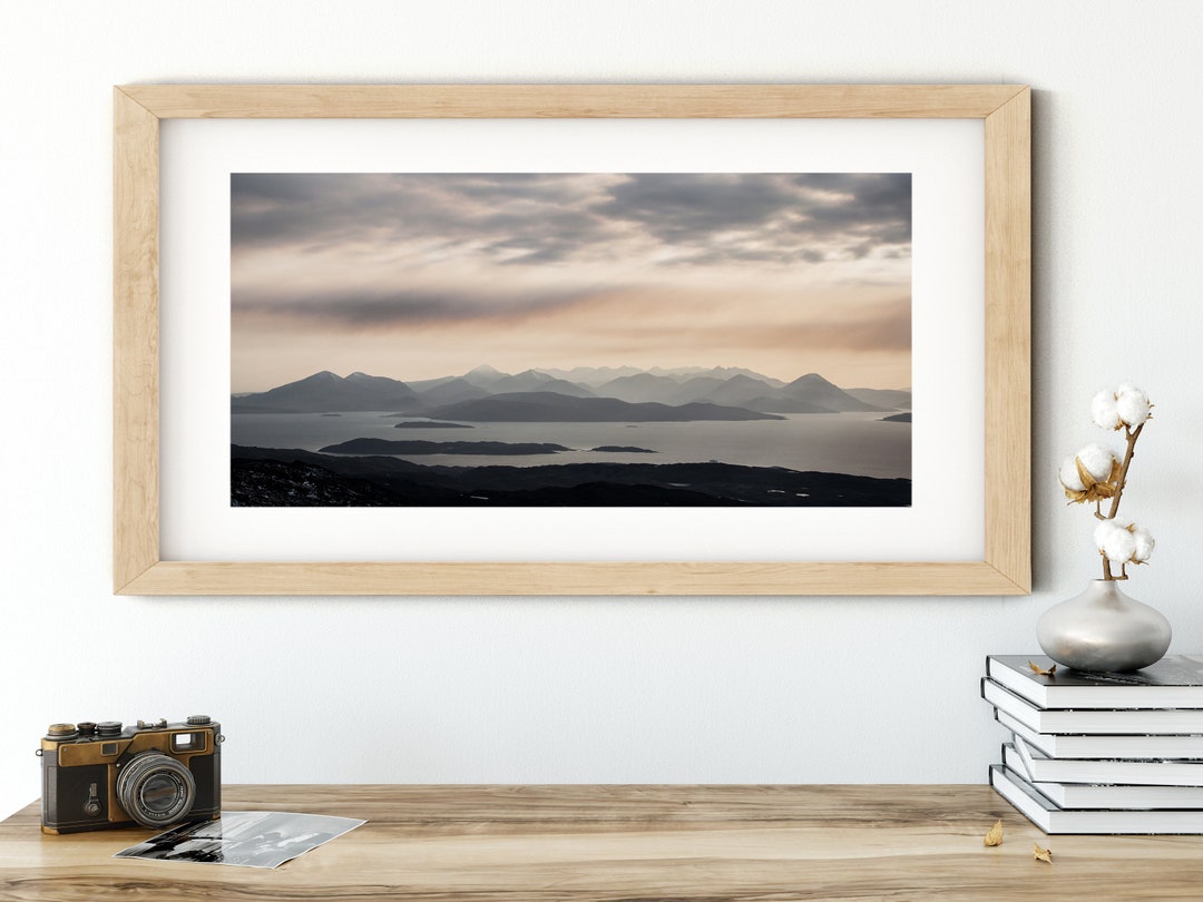 Smoking Cuillin Print // Cuillin Mountains Print - Cuillin Ridge Print ...