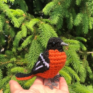 Crochet Baltimore Oriole | Crochet Amigurumi | Crochet Bird | Plush Toy ...