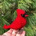 Crochet Tufted Titmouse Crochet Amigurumi Crochet Bird Plush Toy Figure ...