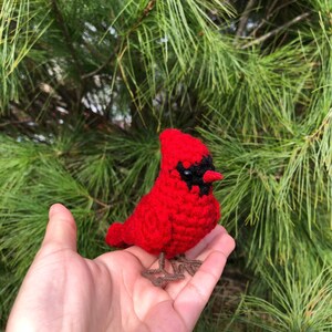 Crochet Little Cardinal | Crochet Amigurumi | Crochet Plush Toy Figure ...