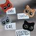 Cute Crochet Cat Magnets | Cat Family Fridge Magnets | Cat Amigurumi ...