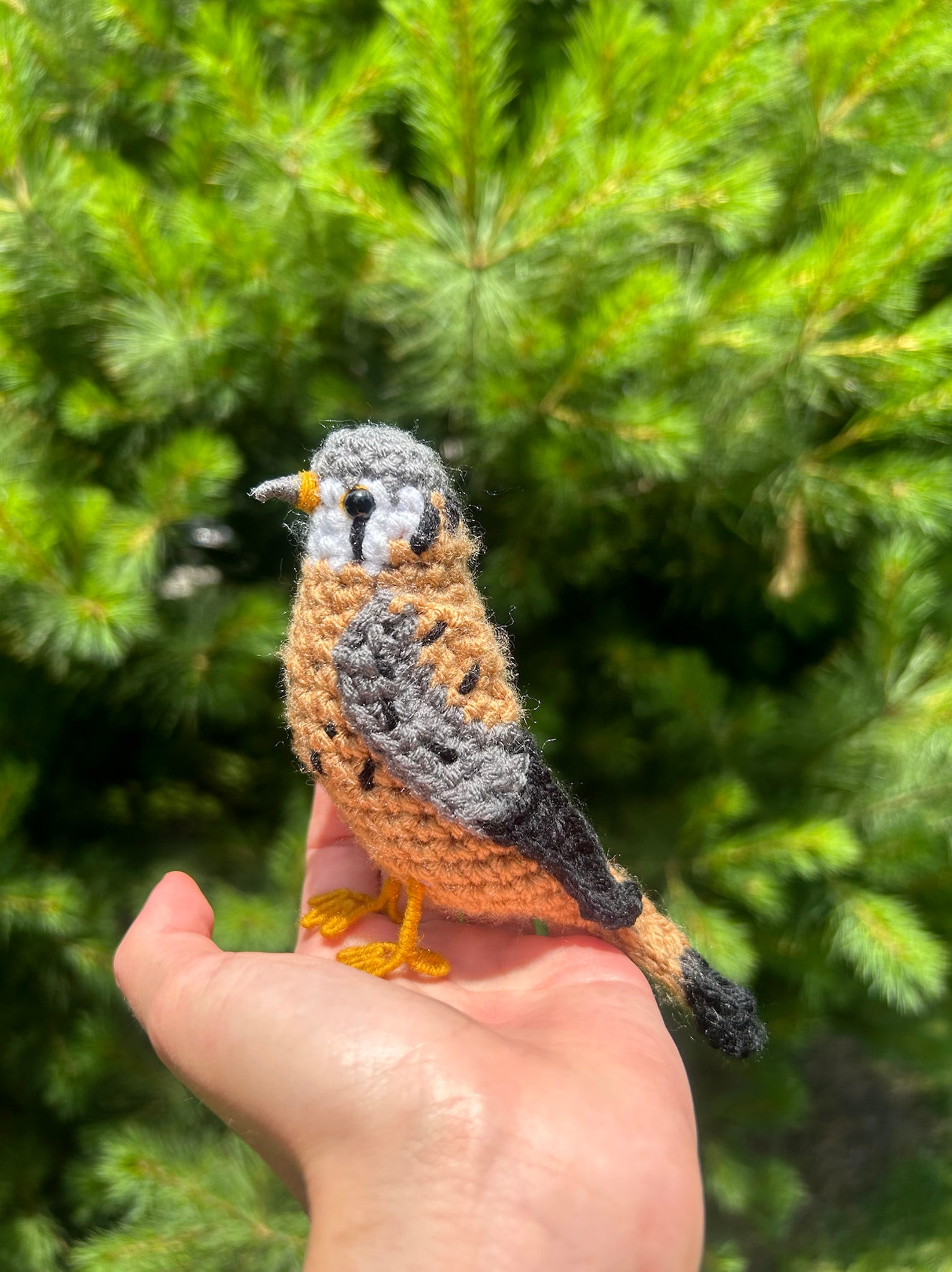 American Kestrel Written Crochet Pattern | Crochet Bird Amigurumi ...