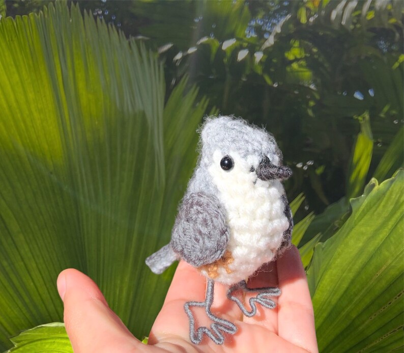 Crochet Tufted Titmouse Crochet Amigurumi Crochet Bird - Etsy