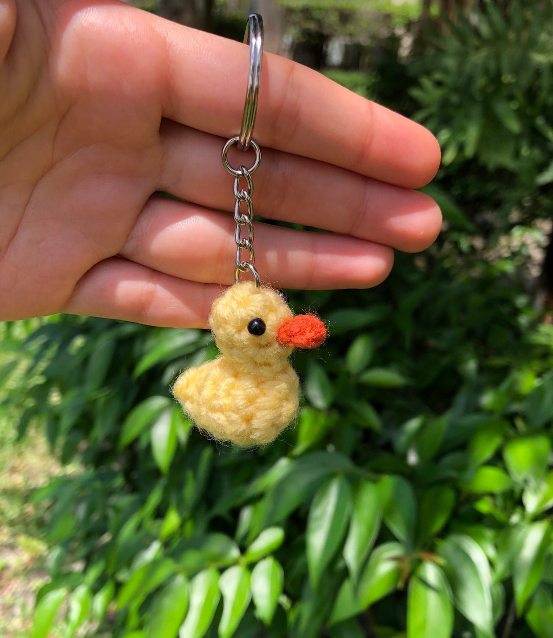 Crochet Baby Duckling Keychain | Yellow Rubber Duck | Tiny Duck Crochet ...