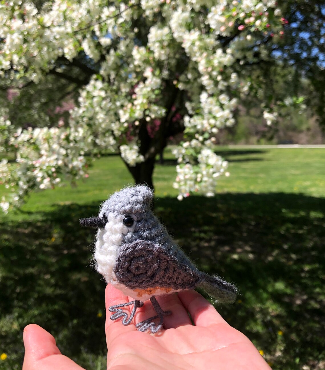 Tufted Titmouse Written Crochet Pattern | Realistic Garden Bird Crochet ...