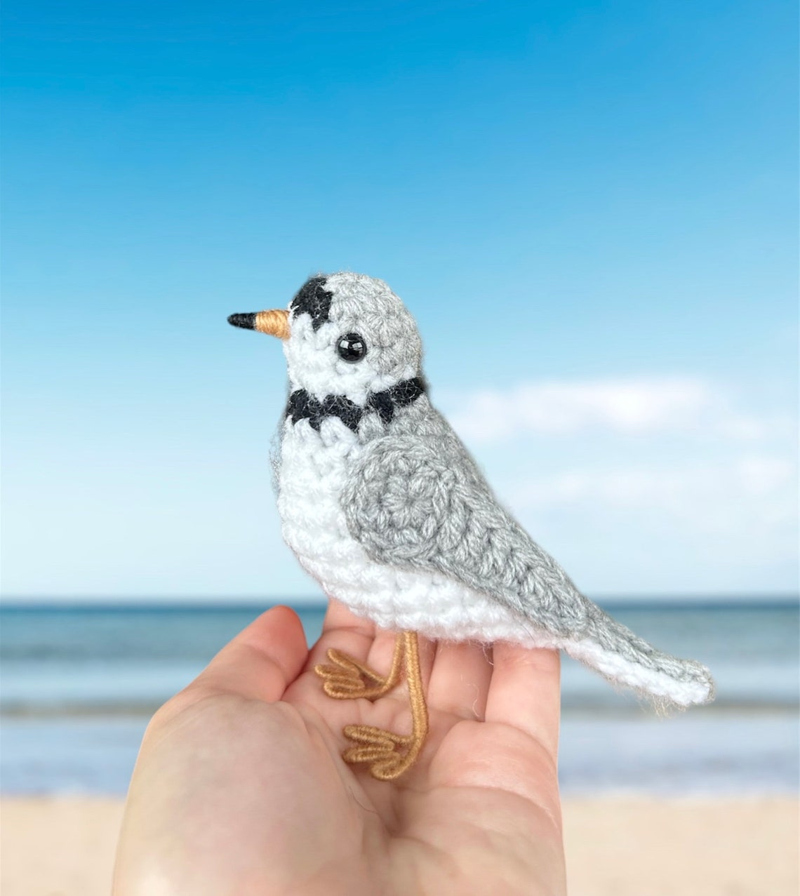Piping Plover Written Crochet Pattern | Realistic Crochet Amigurumi ...