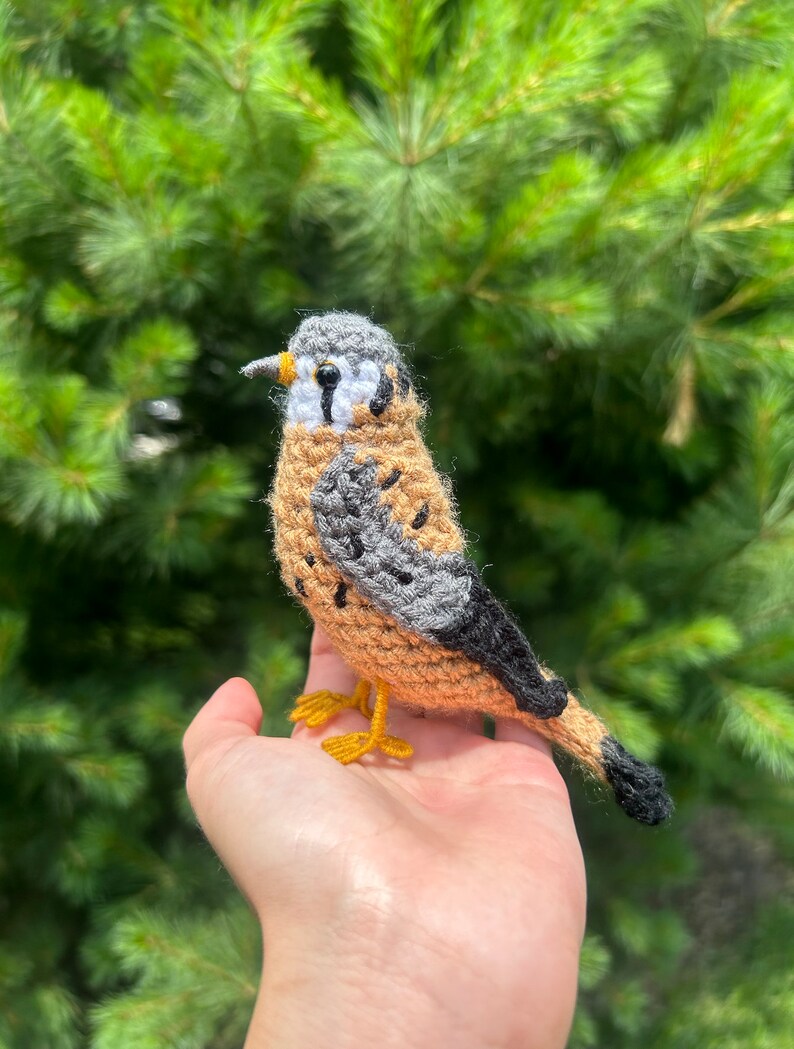 Crochet American Kestrel | Realistic Bird Crochet Amigurumi | Crochet ...