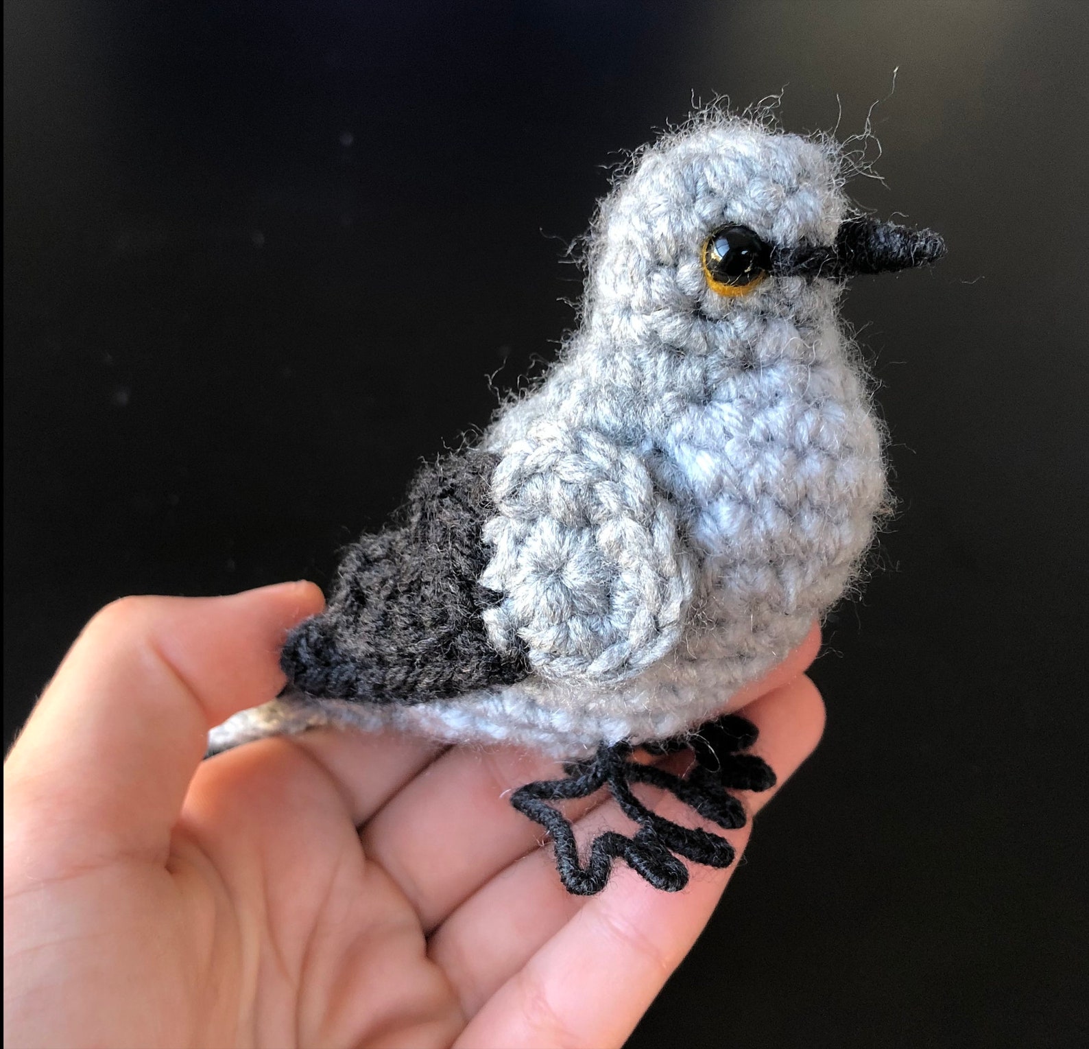 Crochet Little Mockingbird | Bird Crochet Amigurumi | Crochet Plush Toy ...