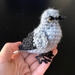 Crochet Little Mockingbird | Bird Crochet Amigurumi | Crochet Plush Toy ...