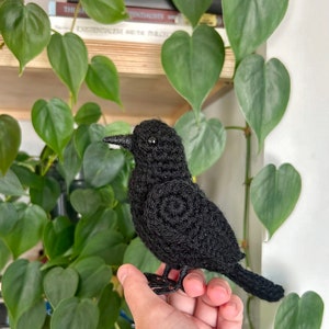 Beautiful Raven Written Crochet Pattern | Crochet Bird Amigurumi ...