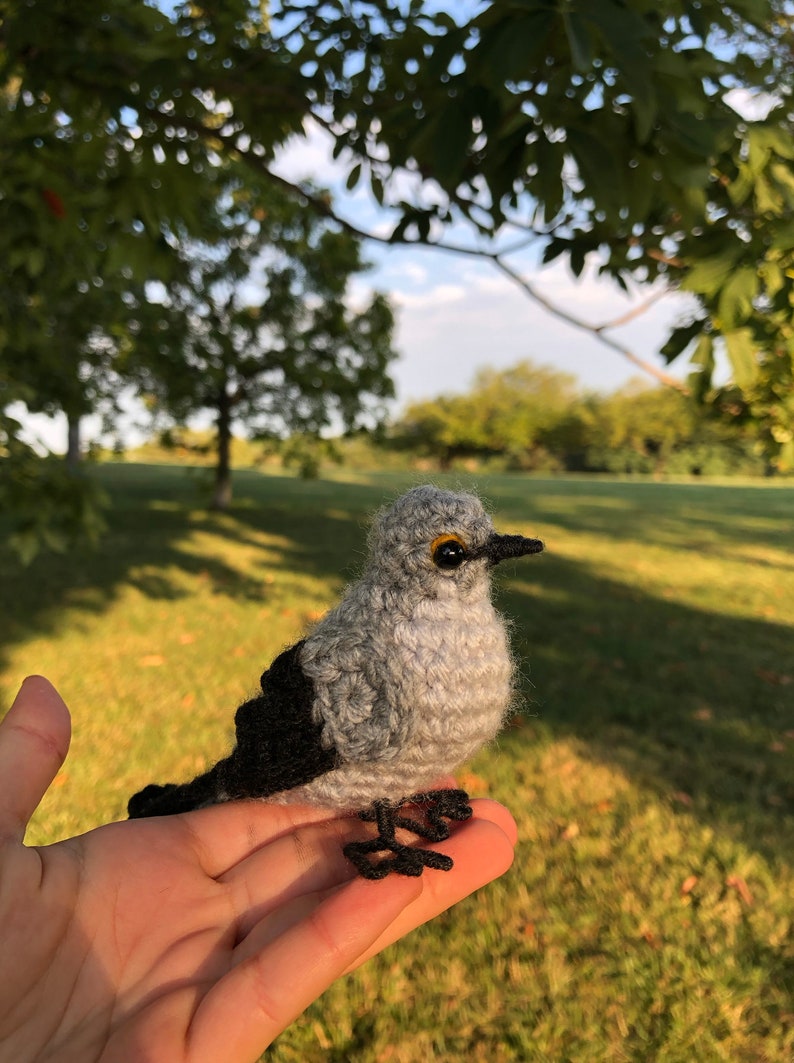 Crochet Little Mockingbird | Bird Crochet Amigurumi | Crochet Plush Toy ...