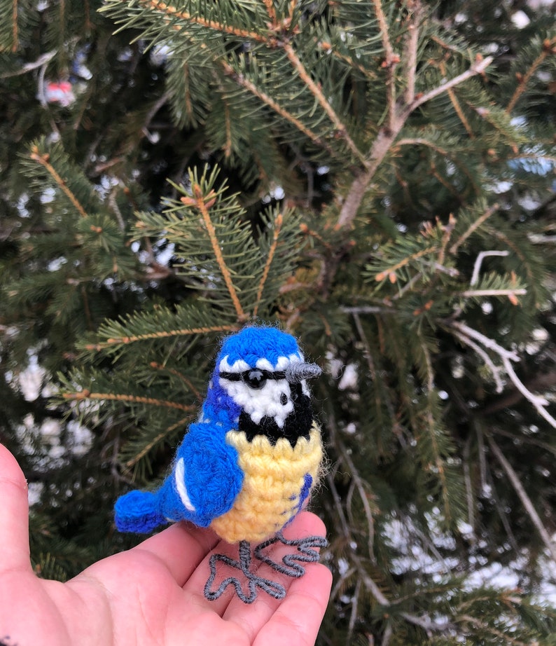 Little Blue Tit Written Crochet Pattern Realistic Bird - Etsy
