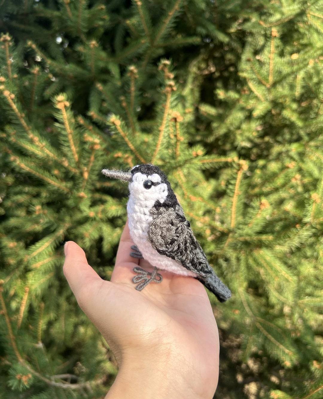 Crochet White-breasted Nuthatch | Realistic Bird Crochet Amigurumi ...