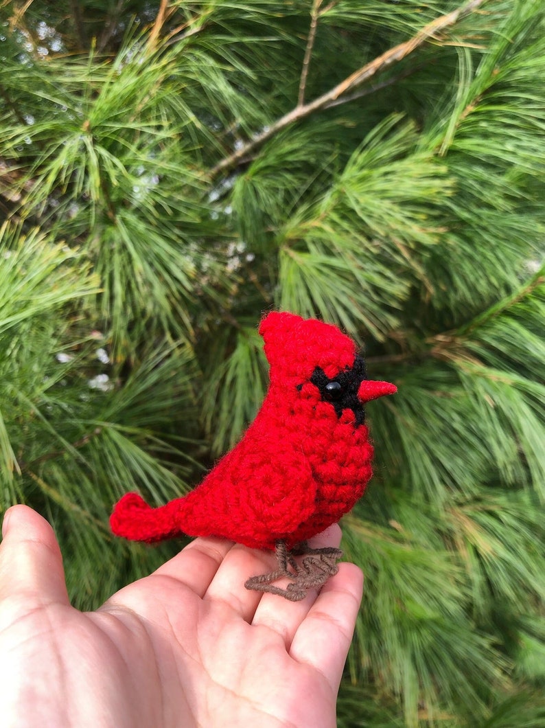Crochet Little Cardinal | Crochet Amigurumi | Crochet Plush Toy Figure ...