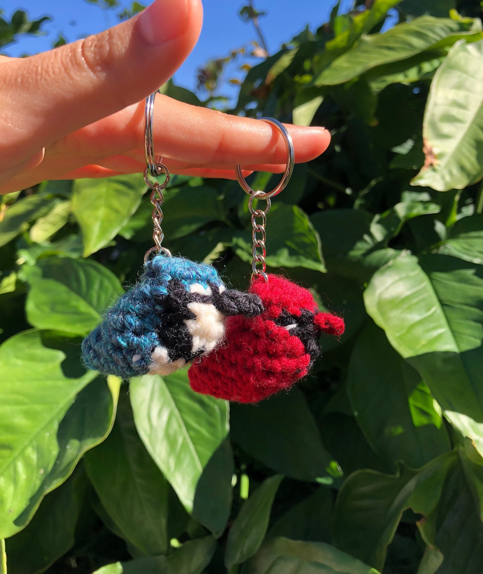 Crochet Baby Blue Jay or Cardinal Keychain | Crochet Amigurumi | Plush ...