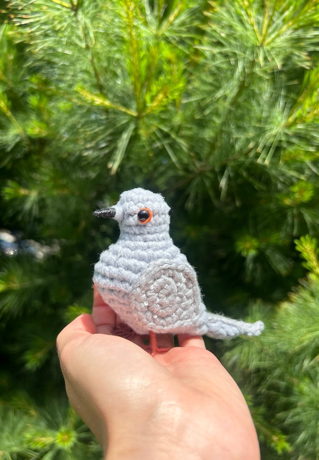 Crochet Diamond Dove | Crochet Bird Amigurumi | Diamond Dove Plush Toy ...