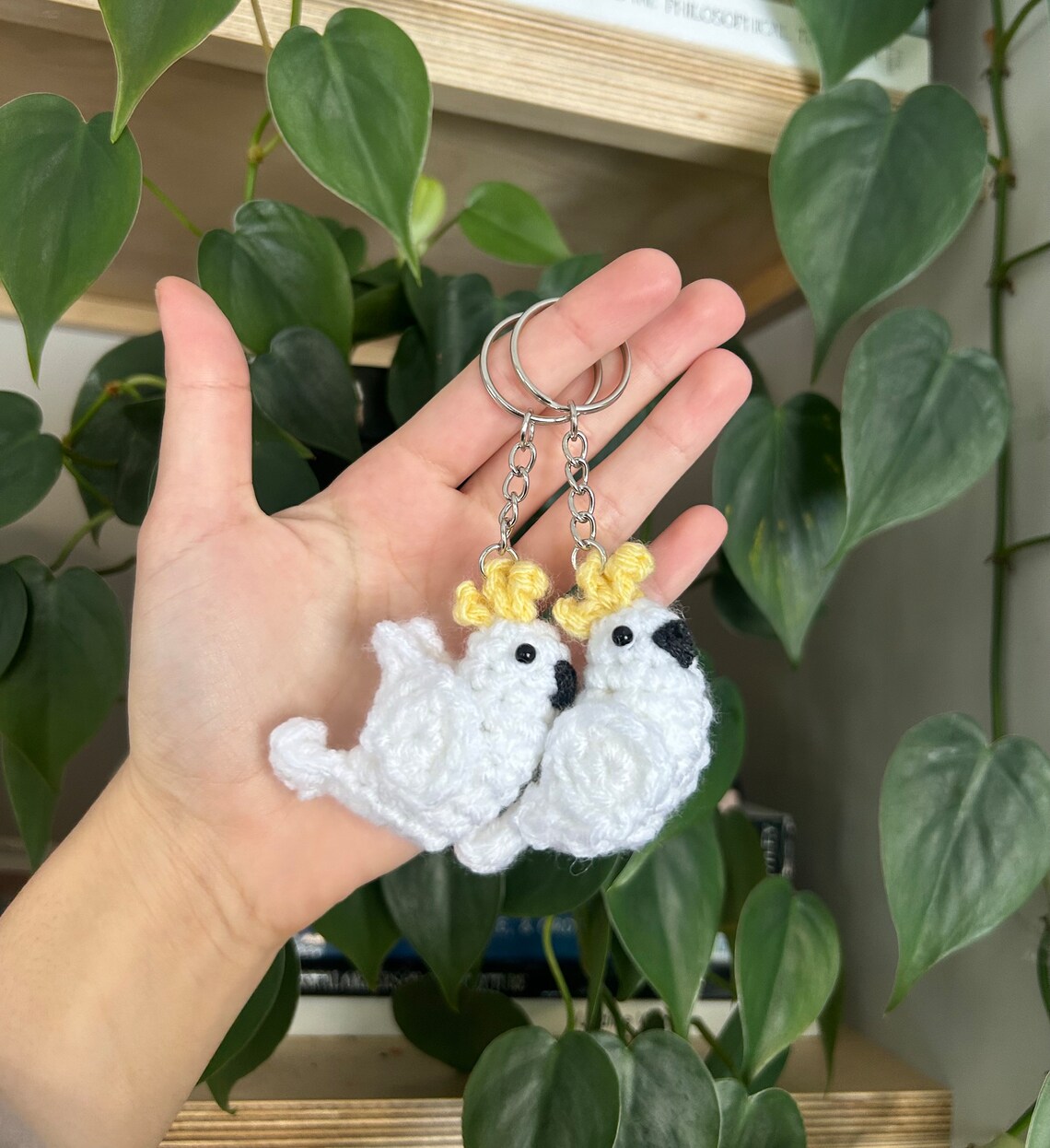 Tiny Birdies Cockatoo Keychain | Crochet Bird Keychain | Bird Lover ...