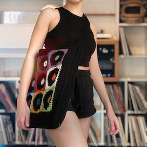 Vinyl Record Bag CROCHET PATTERN | Granny Square Bag | Record Bag ...