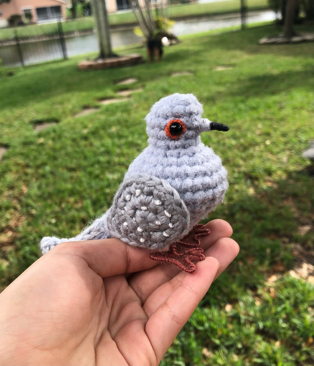 Crochet Diamond Dove Crochet Bird Amigurumi Diamond Dove Plush Toy ...