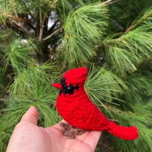 Little Cardinal Written Crochet Pattern | Crochet Amigurumi | Realistic ...