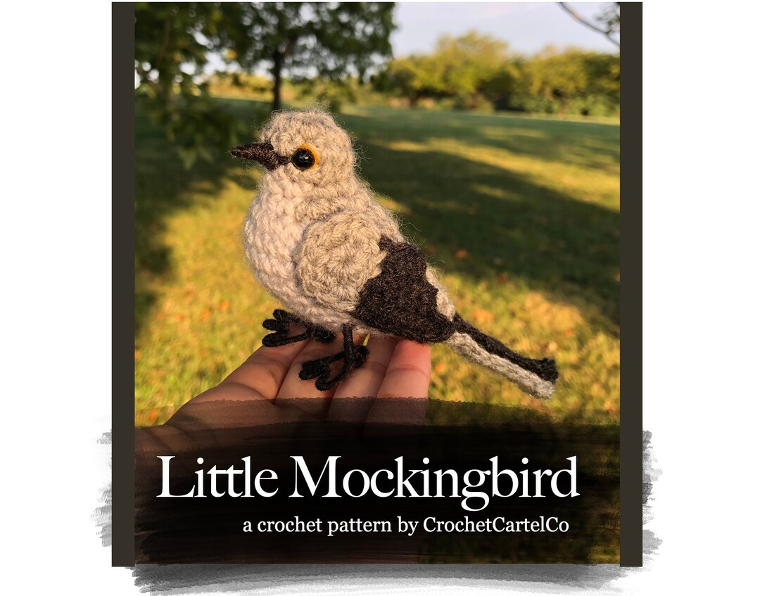 Little Mockingbird Written Crochet Pattern | Realistic Bird Crochet ...