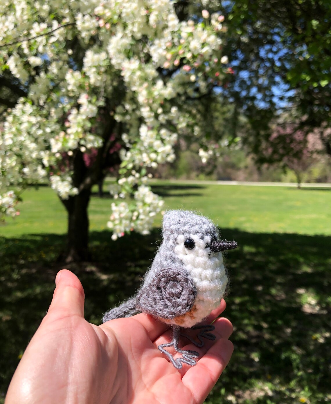 Tufted Titmouse Written Crochet Pattern | Realistic Garden Bird Crochet ...