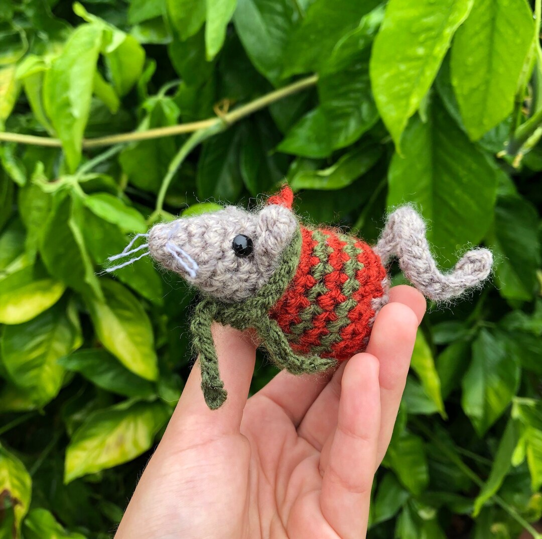 Limited Edition Christmas Mouse Crochet Ornament | Mouse With Christmas ...