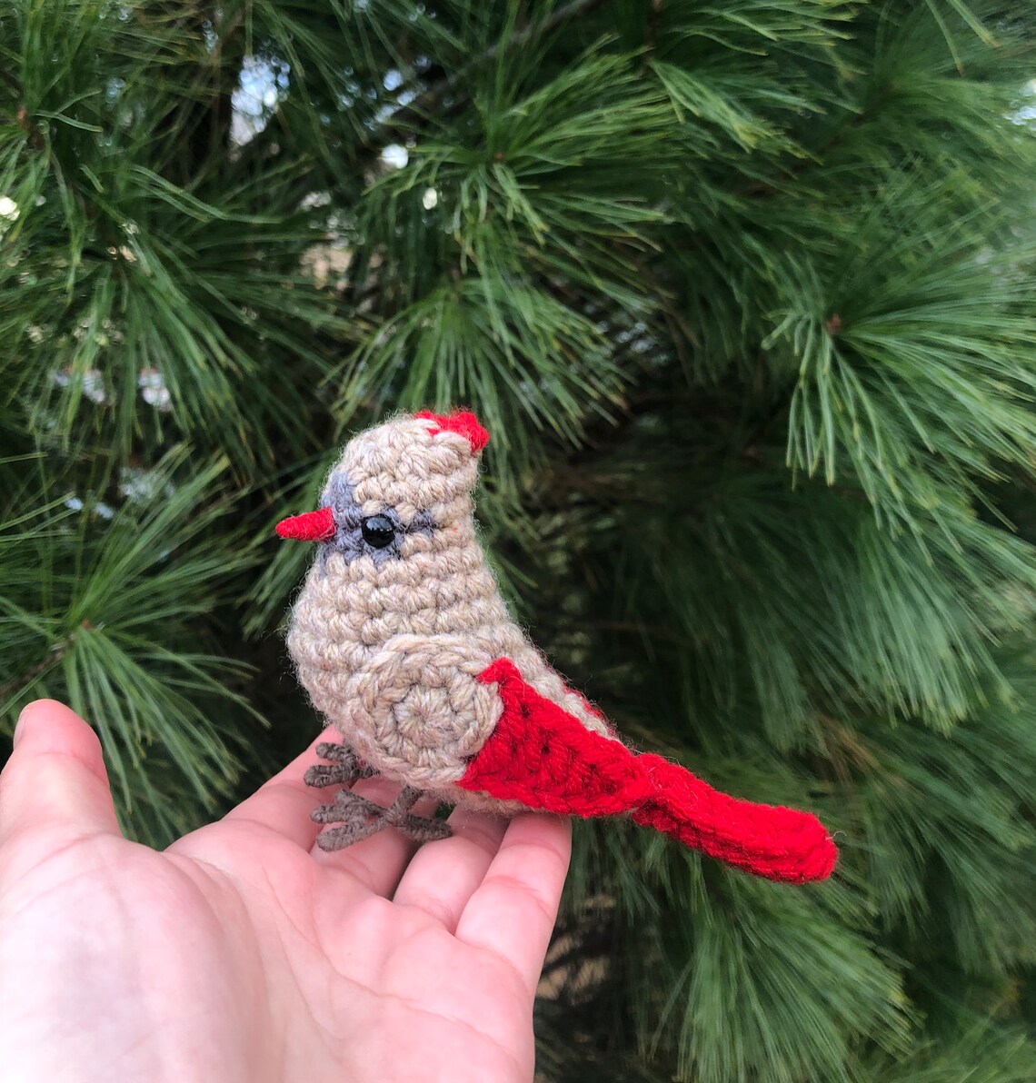 Female Cardinal Written Crochet Pattern Crochet Amigurumi - Etsy