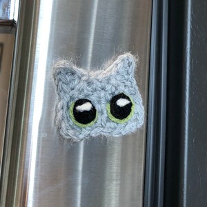 Cute Crochet Cat Magnets | Cat Family Fridge Magnets | Cat Amigurumi ...