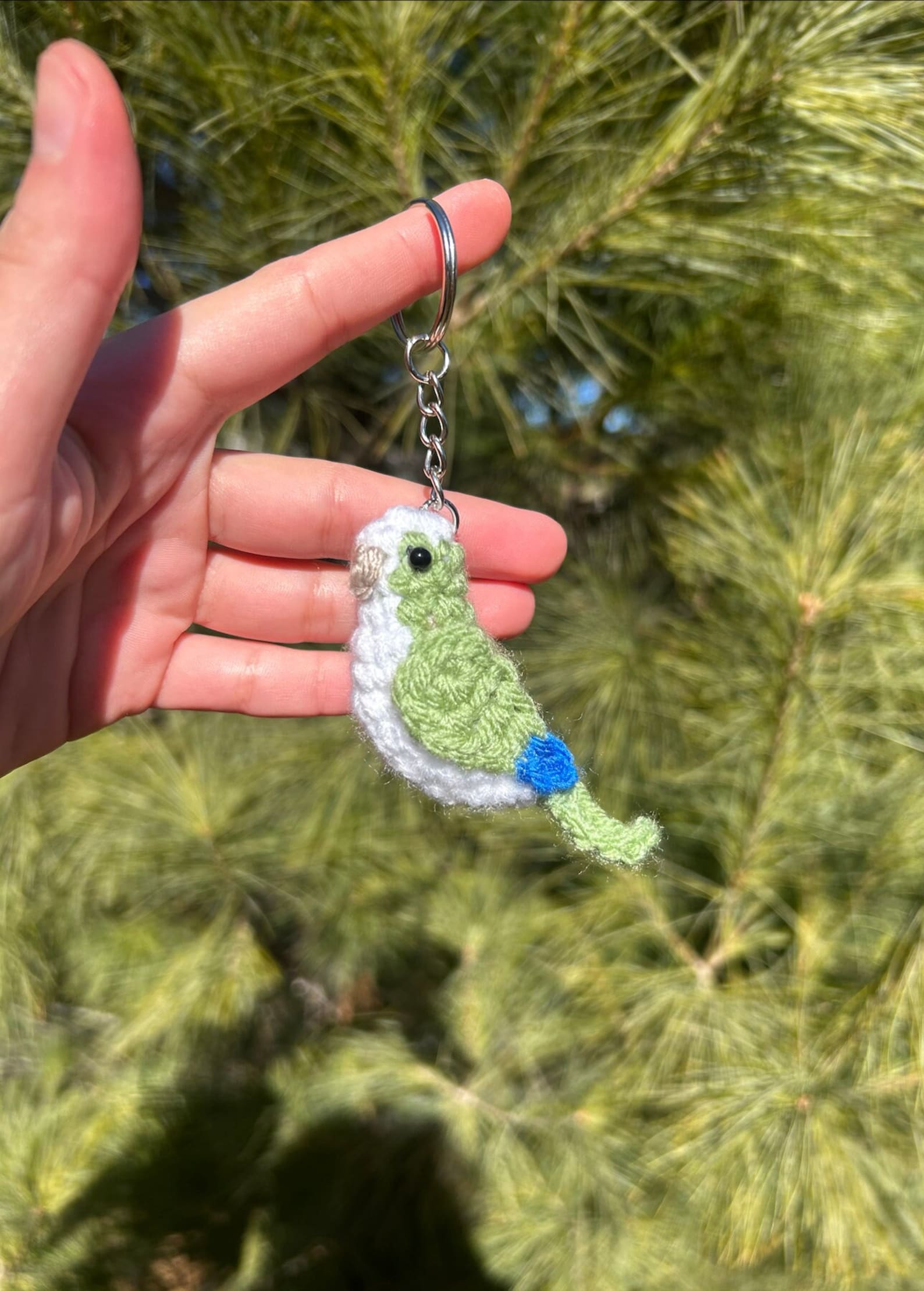 Tiny Birdies Quaker Parrot Keychain | Monk Parakeet Crochet Bird ...