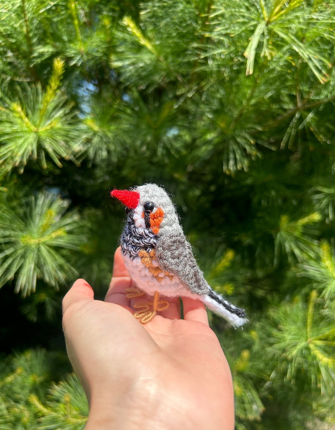 Crochet Little Zebra Finch | Crochet Amigurumi Realistic Bird Figure ...
