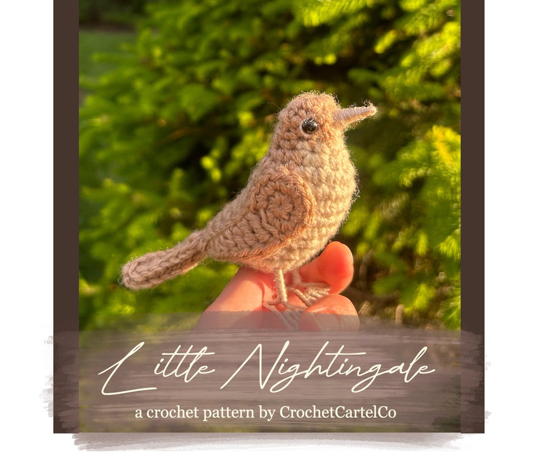 Little Nightingale Written Crochet Pattern | Realistic Bird Amigurumi ...