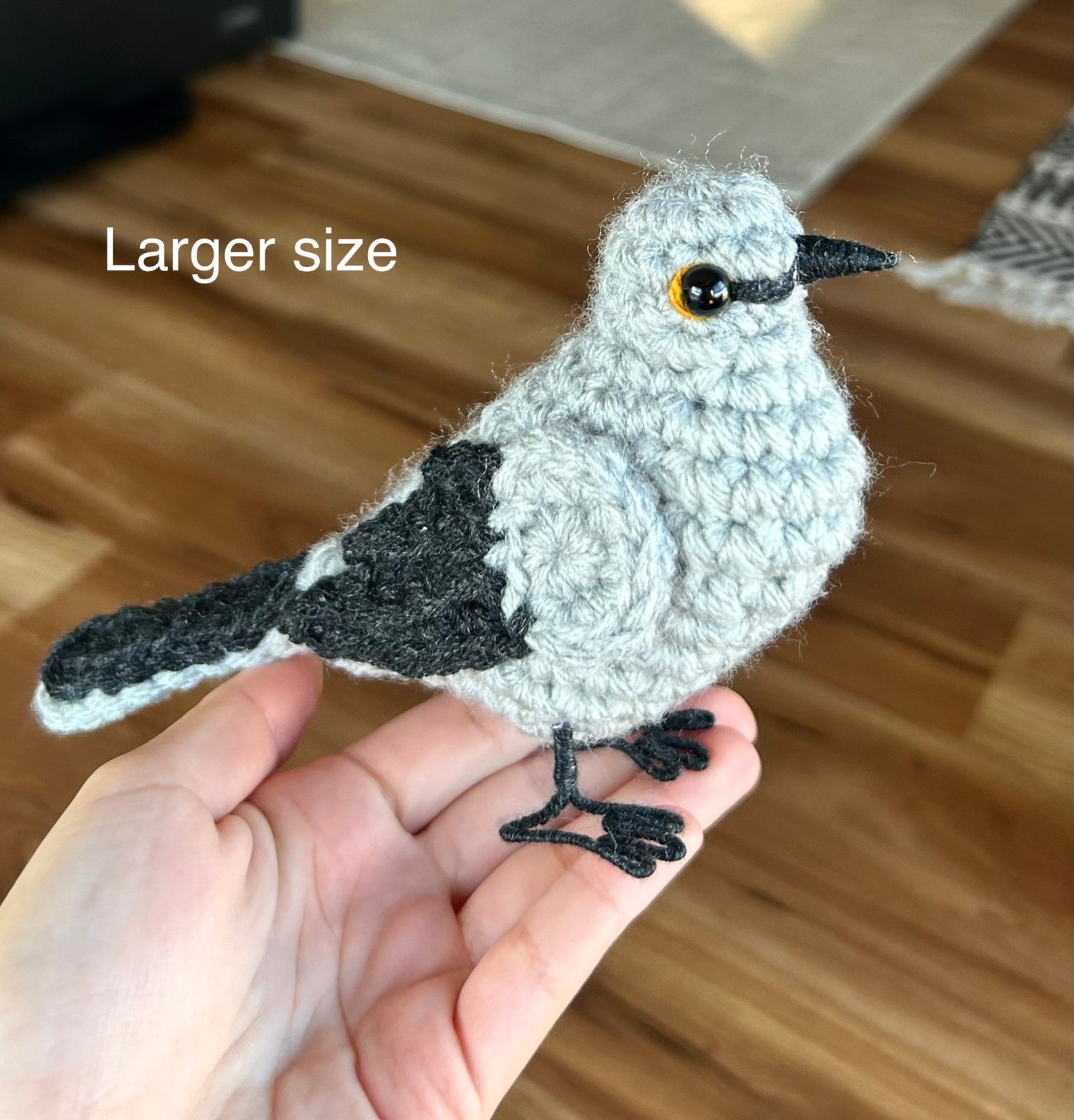 Crochet Little Mockingbird | Bird Crochet Amigurumi | Crochet Plush Toy ...