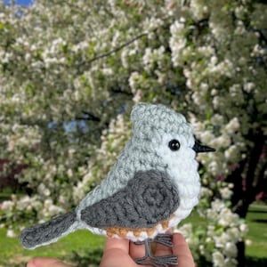 Crochet Tufted Titmouse | Crochet Amigurumi | Crochet Bird | Plush Toy ...