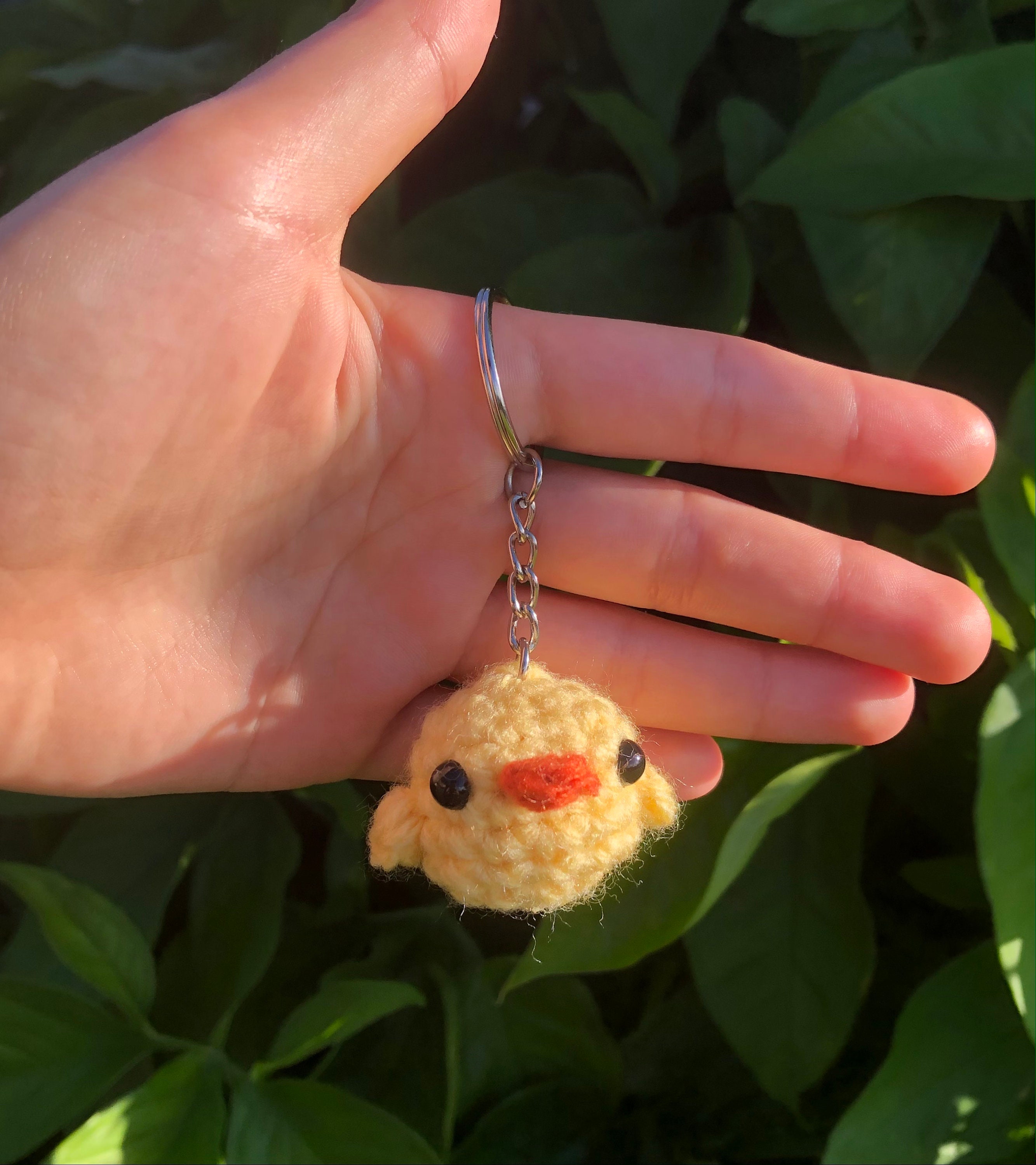 Cute Little Crochet Chick & Hen Keychain Yellow Chick/duck - Etsy