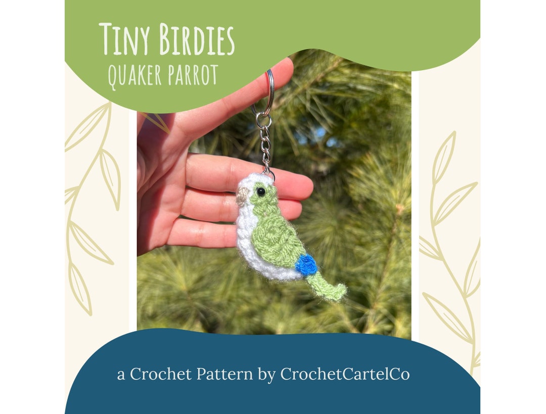 Tiny Birdies Crochet Quaker Parrot Written Crochet Pattern | Monk ...